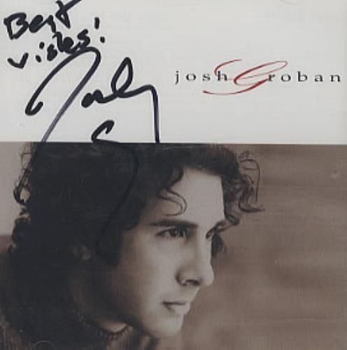 Josh Groban Josh Groban - Autographed US CD album (CDLP) (322069)