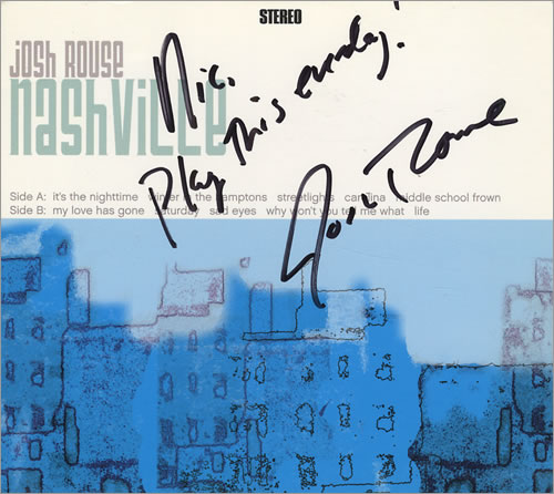 Josh Rouse Nashville - Autographed US CD album (CDLP) (431443)