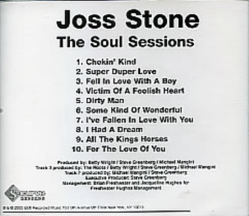 Joss Stone The Soul Sessions - 10-track US Promo CD album (CDLP) (282519)