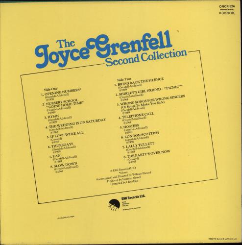 Joyce Grenfell The Joyce Grenfell Second Collection UK vinyl LP album ...