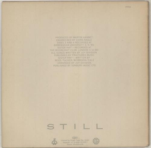 Joy Division Still German 2-LP vinyl record set (Double LP Album) (710387)