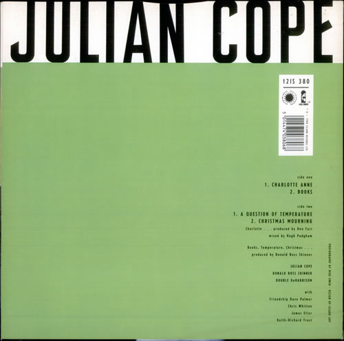 Julian Cope Charlotte Anne UK 12" vinyl single (12 inch record / Maxi ...
