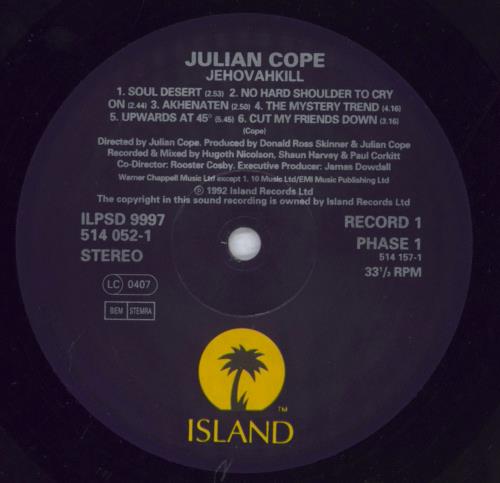 Julian Cope Jehovahkill + Booklet - Shrink UK 2-LP vinyl record set ...