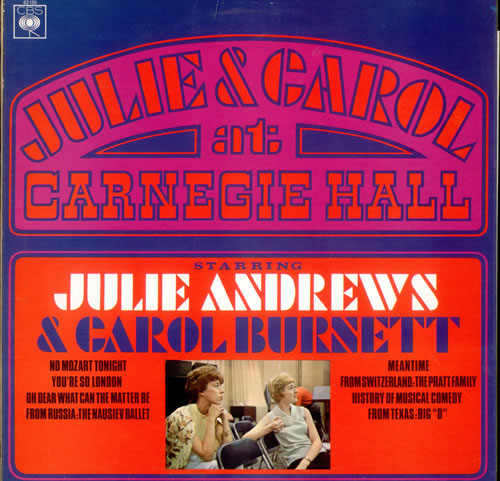 Julie Andrews Julie & Carol At Carnegie Hall UK vinyl LP album (LP ...