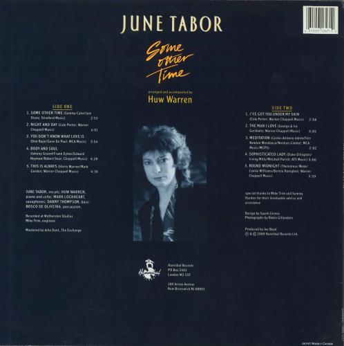 June Tabor Some Other Time UK vinyl LP album (LP record) (801445)