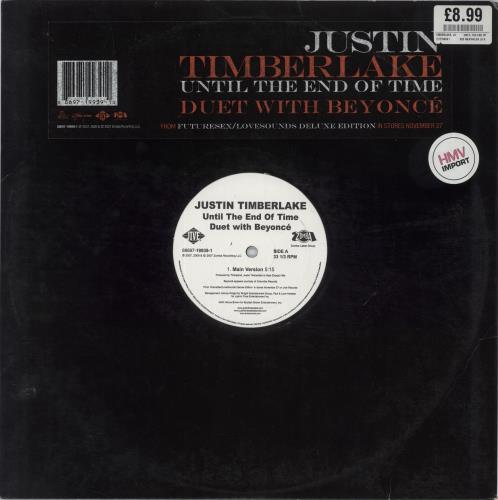 Justin Timberlake Until The End Of Time US 12" vinyl single (12 inch ...