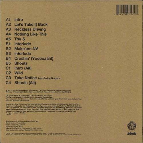 J Dilla Ruff Draft US 2-LP vinyl record set (Double LP Album) (820644)