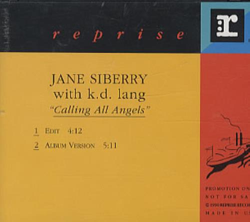 K.D. Lang Calling All Angels US Promo CD single (CD5 / 5") (26972)