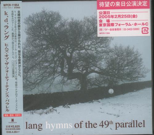 K.D. Lang Hymns Of The 49th Parallel + Obi Sticker Japanese Promo CD ...