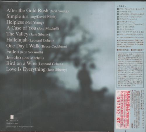 K.D. Lang Hymns Of The 49th Parallel + Obi Sticker Japanese Promo CD ...