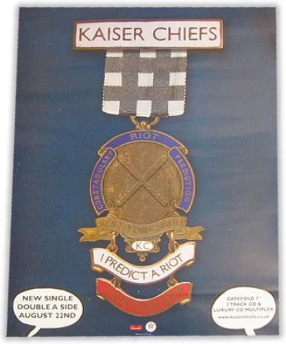 Kaiser Chiefs Employment/I Predict A Riot Promotional Poster UK poster ...