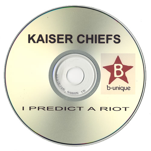 Kaiser Chiefs I Predict A Riot UK Promo CD-R acetate (308204)