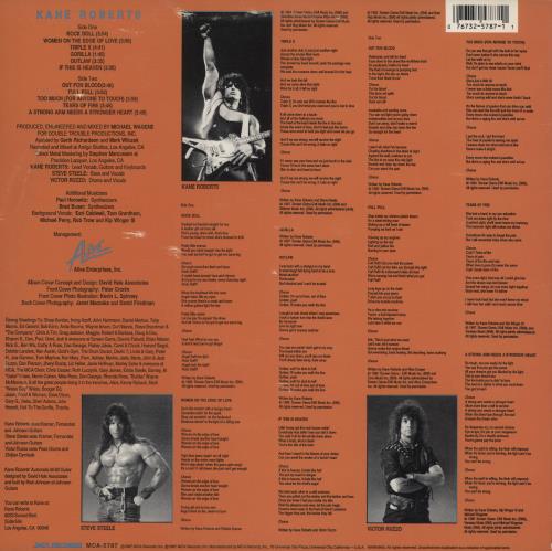 Kane Roberts Kane Roberts US vinyl LP album (LP record) (790171)