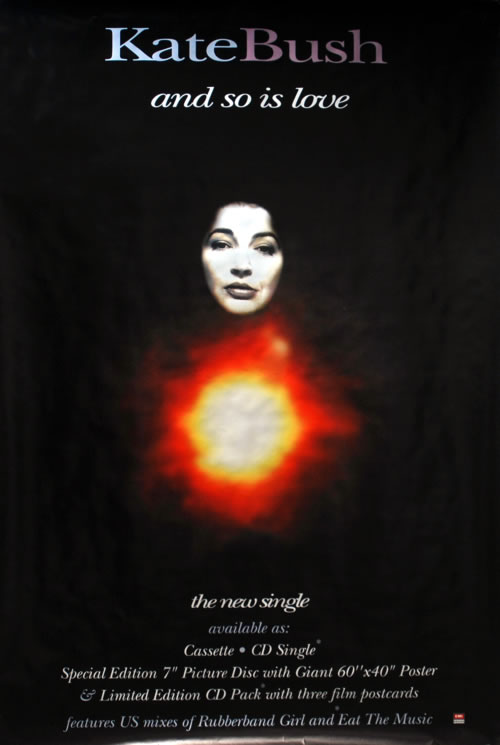 Kate Bush And So Is Love UK Promo poster (37268)