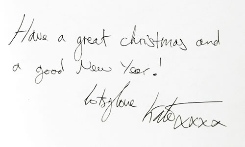 Kate Bush Christmas Card & Publicity Photograph UK memorabilia (550195 ...