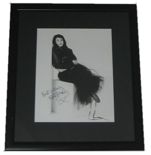 Kate Bush Framed Autographed Photograph UK Promo memorabilia (364376 ...