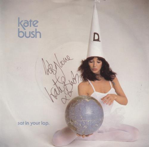Kate Bush Sat In Your Lap - Autographed UK 7" vinyl single (7 inch ...
