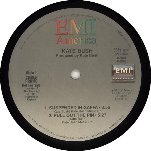 Kate Bush Selections From The Dreaming US Promo 12" vinyl single (12 ...