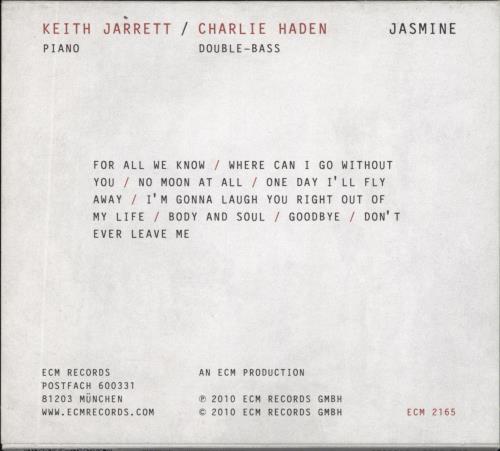 Keith Jarrett Jasmine German CD album (CDLP) (808314)