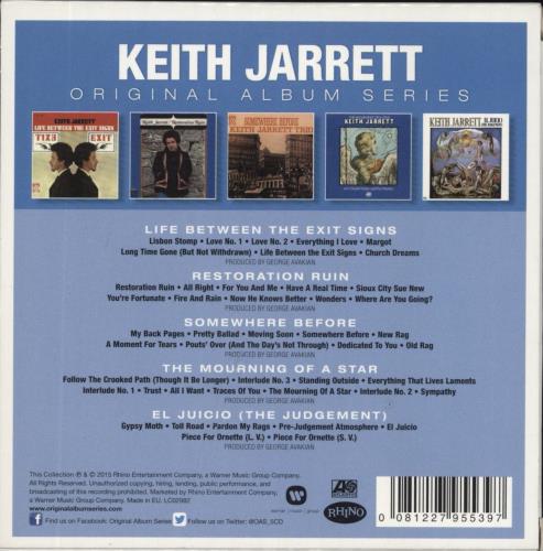 Keith Jarrett Original Album Series UK 5-CD album set (808326)