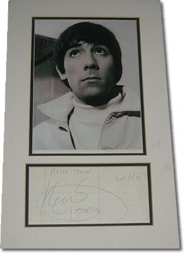 Keith Moon Autographed Page UK memorabilia (394388) SIGNED PAGE