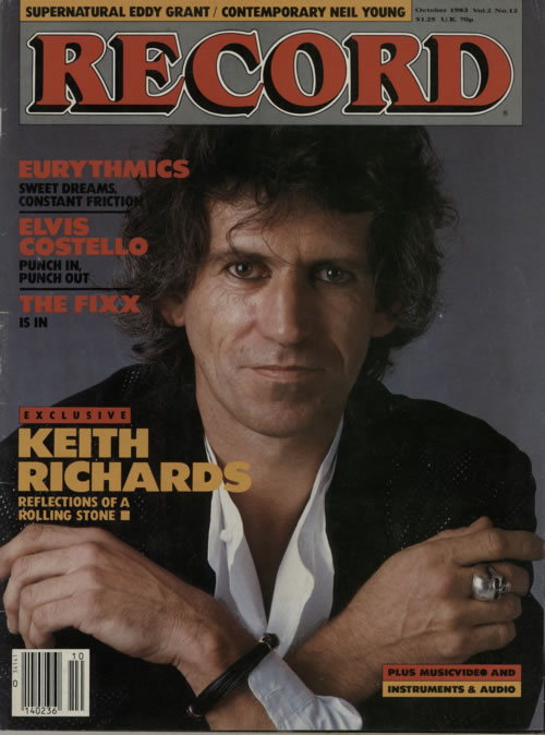 Keith Richards Record UK magazine (617524) OCTOBER 1983
