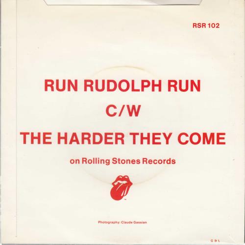 Keith Richards Run Rudolph Run + P/S UK 7" vinyl single (7 inch record ...