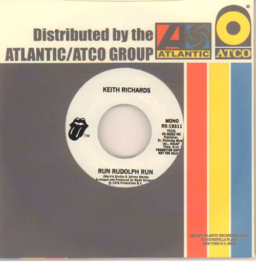 Keith Richards Run Rudolph Run US Promo 7" vinyl single (7 inch record ...