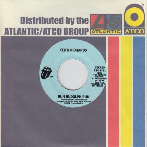 Keith Richards Run Rudolph Run US Promo 7" vinyl single (7 inch record ...