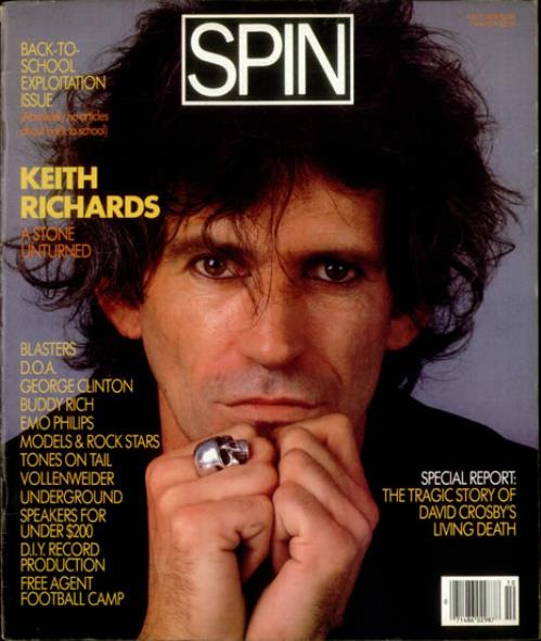 Keith Richards Spin US magazine (540849) OCTOBER 1985