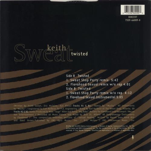 Keith Sweat Twisted UK 12" vinyl single (12 inch record / Maxi-single) (861292)
