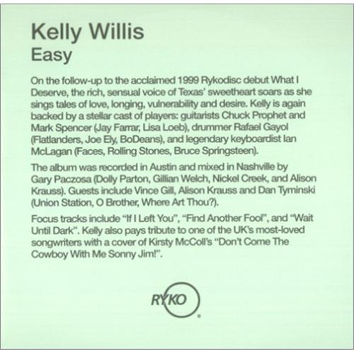 Kelly Willis Easy UK Promo CD album (CDLP) (236726)