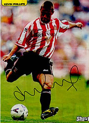 Kevin Phillips Autographed Picture UK Promo memorabilia (277141) SIGNED ...