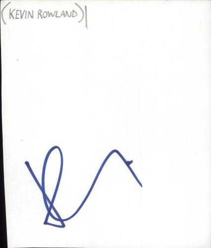 Kevin Rowland Autograph UK memorabilia (715590) AUTOGRAPH