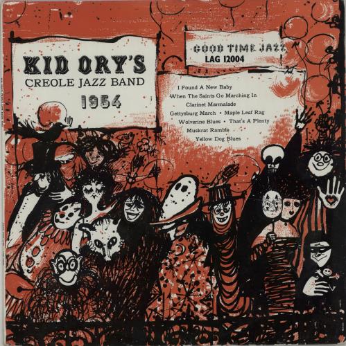 Kid Ory 1954 UK vinyl LP album (LP record) (667609)