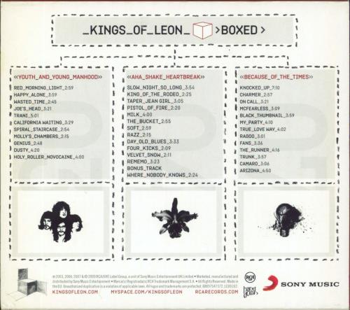 Kings Of Leon Boxed UK CD Album Box Set (808214)