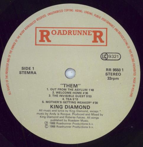 King Diamond Them Dutch vinyl LP album (LP record) (799174)