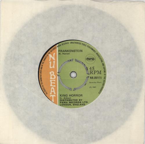 King Horror Frankenstein UK 7" vinyl single (7 inch record / 45) (817919)
