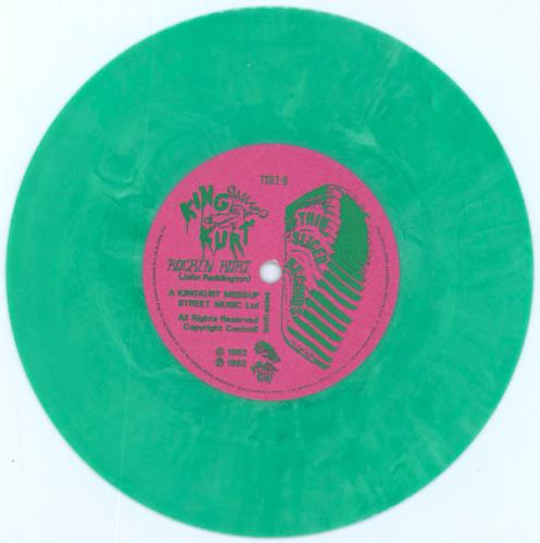 King Kurt Zulu Beat - Green Marbled Vinyl + Brown / Beige Sleeve UK 7" vinyl single (7 inch ...