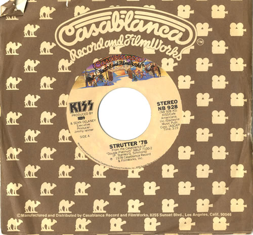 Kiss Strutter '78 US 7" vinyl single (7 inch record / 45) (13884)