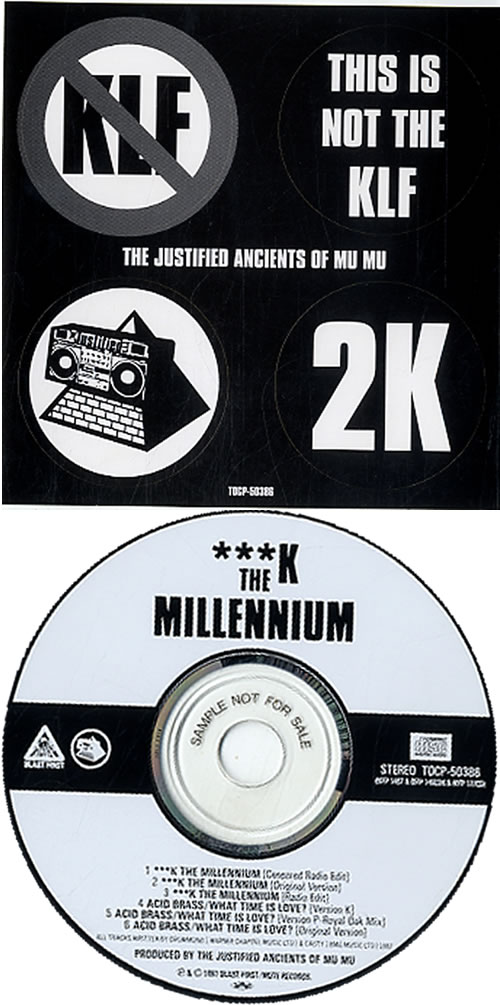 KLF ***k The Millenium Japanese Promo CD single (CD5 / 5") (122657)