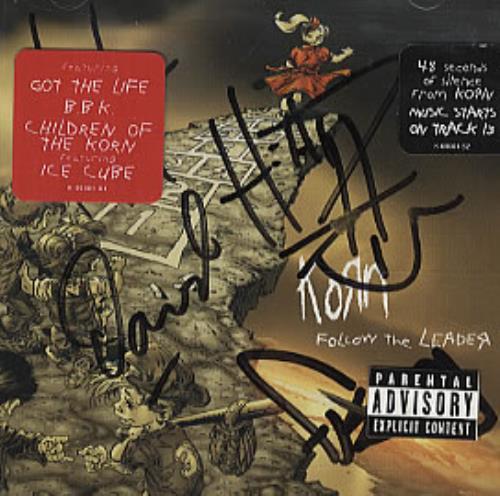 Korn Follow The Leader - AUTOGRAPHED US CD album (CDLP) (305358)