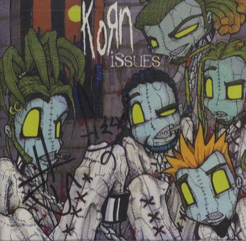 Korn Issues - Autographed US CD album (CDLP) (440271)