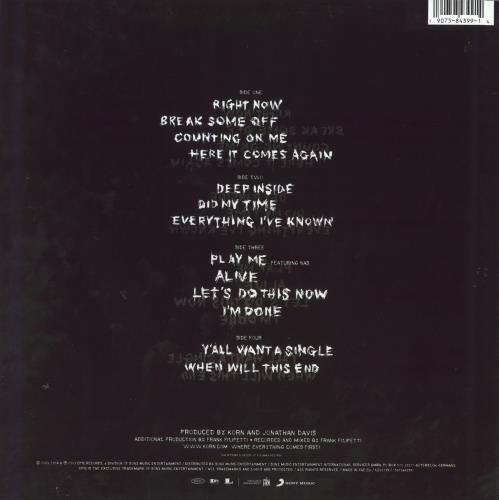 Korn Take A Look In The Mirror -180gram German 2-LP vinyl record set (Double LP Album) (798969)