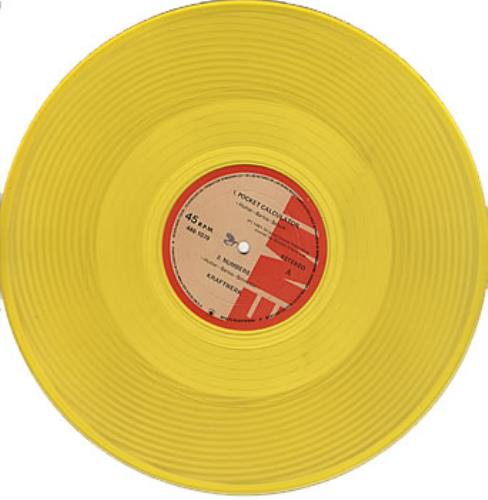 Kraftwerk Pocket Calculator Pale Yellow Vinyl Colombian 12 Vinyl kraftwerk-pocket-calculator-pale-yellow-vinyl-colombian-12-vinyl