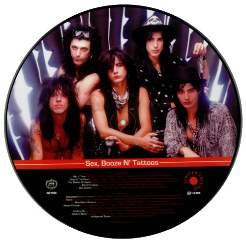 L.A. Guns Sex, Booze N' Tattoos US picture disc LP (vinyl picture disc ...