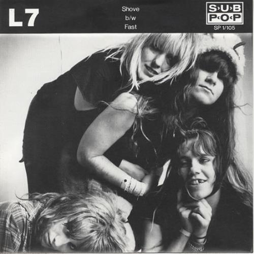 L7 Shove German 7" vinyl single (7 inch record / 45) (5286)