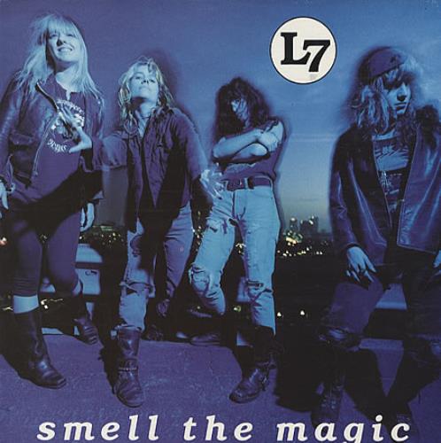 L7 Smell The Magic - Orange Vinyl Australian 10" vinyl single (10 inch ...