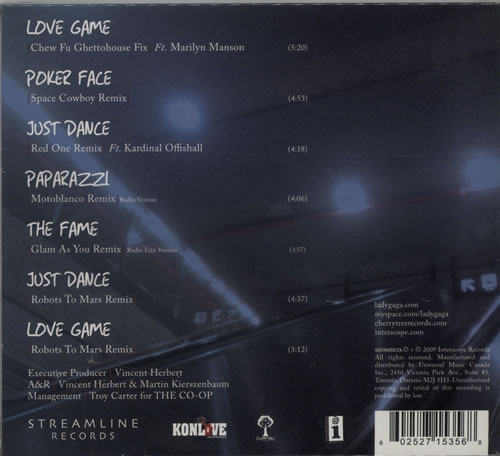 Lady Gaga Hitmixes Canadian CD single (CD5 / 5") (628972)