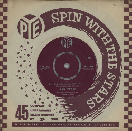Lance Fortune Be Mine UK 7" vinyl single (7 inch record / 45) (571109)